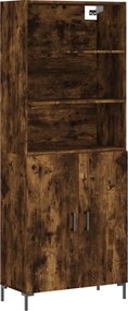 vidaXL Skříň highboard 69,5 x 34 x 180 cm kompozitní dřevo [3189258] Barva: kouřový dub