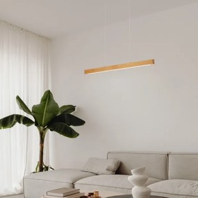 LED Lustr na lanku VERDE LED/18W/230V 3000K 76 cm dub
