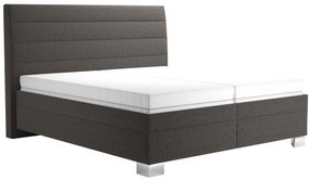 Manželská postel Brigita 180x200 tmavě šedá, bez matrace