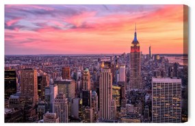 Obraz Panorama Města New York Nedostatek Nedostatek Plátno Canvas 100x70