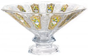 Broušená mísa, Stella - zlatá, Royal Crystal, 33 cm