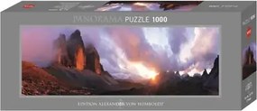 HEYE Panoramatické puzzle Tre Cime, Dolomity, Itálie / 1000 dílků / 95