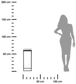 Stojan na květiny BASICLOFT 60x24 černá