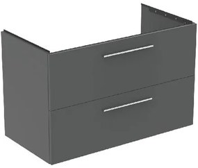 Ideal Standard i.Life B - Umyvadlová skříňka 100x63x51 cm, 2 zásuvky, šedý matný křemen T5276NG