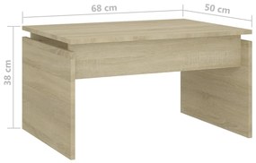 Konferenční stolek dub sonoma 68 x 50 x 38 cm dřevotříska - Default Title
