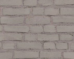 Vliesová tapeta Cihly šedé tmavé 374143 / Tapety na zeď 37414-3 New Studio 2.0 (0,53 x 10,05 m) A.S.Création