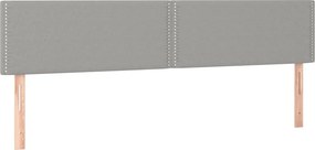 Box spring postel s matrací světle šedá 180 x 200 cm textil 3140553
