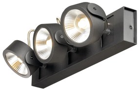 SLV 1000131 Kalu, černá LED bodovka, 3x10W 60° LED 3000K, výška 16,5cm