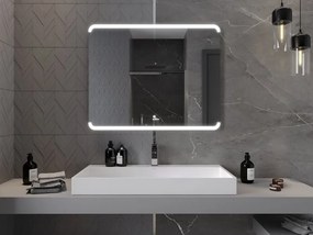 Mexen Nida osvětlené koupelnové zrcadlo 100 x 80 cm, LED 6000K, protimlžící - 9806-100-080-611-00