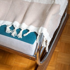 Bavlněný přehoz Nefes VI - pískově hnědá