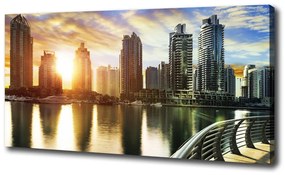 Wallmuralia Foto obraz na plátně Dubai západ slunce 100x50