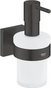 Grohe QuickFix Start Cube - Dávkovač mýdla s držákem sklo/matná černá