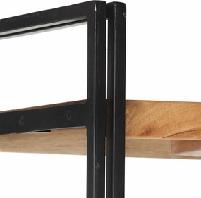 Knihovna s 5 policemi 90x30x180 cm masivní akáciové dřevo 286587