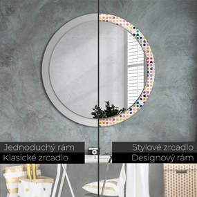 Kulaté dekorativní zrcadlo Bezproblémové vícenásobné fi 100 cm