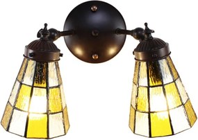 Nástěnná lampa Tiffany Chessboa - 30*23*23 cm E14/max 2*25W