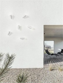 NV 9026119 AKCE - Venkovní nástěnné svítidlo ARABELLA bílý hliník a čiré sklo LED 6W 3000K IP54 - NOVA LUCE