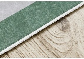 ANDRE mycí kobereček 1088 Abstrakce, rám protiskluz bílá / zelená velikost 160x220 cm | krásné koberce cz