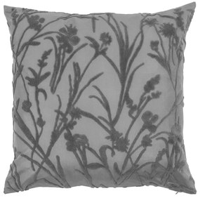 Šedý dekorativní polštář Tiseco Home Studio Iris, 45 x 45 cm