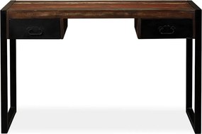 Psací stůl s 2 zásuvkami masivní recyklované dřevo 120x50x76 cm 244905