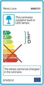 Závěsné LED svítidlo NOVA LUCE ETERNA 50W 3000K 9990731 stmívatelné Triac