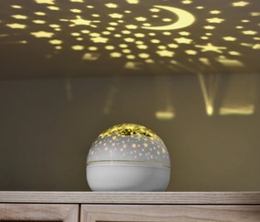 Tchibo - Projektor hvězdné oblohy s LED - barva: bílá