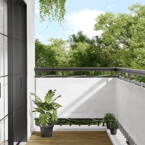 Balkonová zástěna bílá 75 x 1 000 cm 100% polyester oxford - Default Title