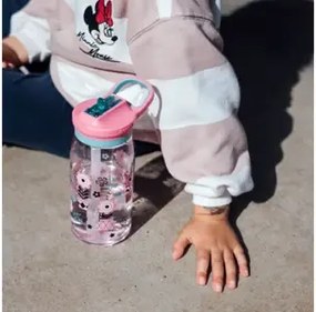 Quokka Plastová láhev s pítkem Glow Kids Melodic Flowers 580 ml