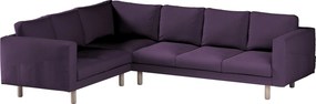 Potah na pohovku IKEA Norsborg rohová 5-místná barva fialová látka pletený vzor