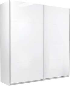 XXXLutz ŠATNÍ SKŘÍŇ S POSUVNÝMI DVEŘM, bílá, 200/210/62 cm P & B - Šatní skříně - 000885000905