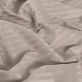 Damaškový saténový povlak na polštář Pruh 10 mm - Light brown Velikost: 40 x 40