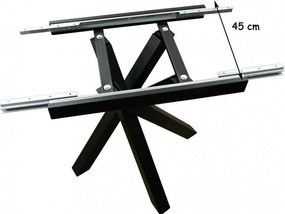 Bradop Rozkládací jídelní stůl LOFT S301, lamino/černý kov | Provedení: DB - Dub bordeux
