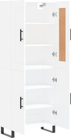 Skříň highboard bílá 69,5 x 34 x 180 cm kompozitní dřevo 3199577