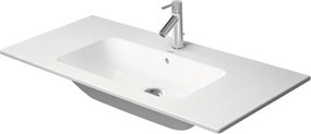 Duravit ME by Starck - Umyvadlo 103x49 cm, s přepadem, otvor pro baterii, DuraShield, bílá 233610AA00