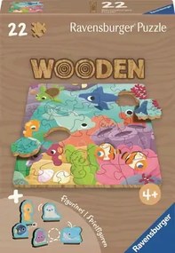 Ravensburger Dřevěné puzzle Podmořský svět / 22 dílků / od 4 let