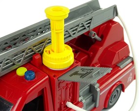 LEAN Toys Hasičské auto se stříkáním vody, zvuky a světly červené