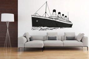 Lepy.cz Samolepka na zeď Titanic Velikost (šířka x výška): l20x86cm, Barevná varianta: Černá