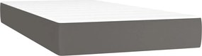 vidaXL Box spring postel s matrací a LED 80 x 200 cm umělá kůže [3134073] Barva: Černá