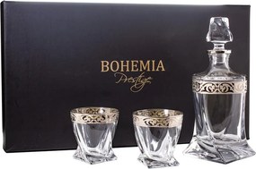BOHEMIA QUADRO BAROKO PLATINUM WHISKY SADA 1+6 KS