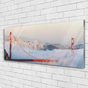 akrylový obraz Mosty Architektura 125x50 cm