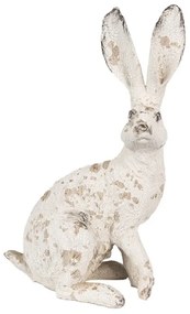 Velká socha bílého zajíčka II – 26 cm