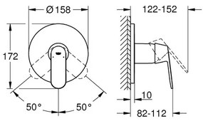 Grohe Eurosmart Cosmopolitan Sprchová baterie 24044000