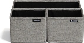 Látkové organizéry do šuplíku v sadě 3 ks Soft Storage – Bigso