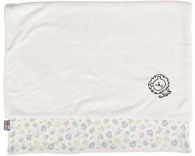 Kaarsgaren Dětská deka Wellsoft bavlna 100 x 70 cm Smetanová/modrý lev