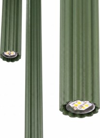 Sollux Lighting Závěsné svítidlo ARCHE 3P olivově zelené