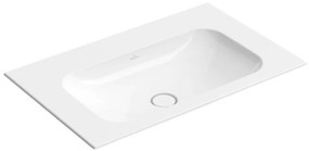 Villeroy & Boch Finion - Umyvadlo nábytkové 80x50 cm, bez přepadu, bez otvoru pro baterii, CeramicPlus, alpská bílá 416483R1