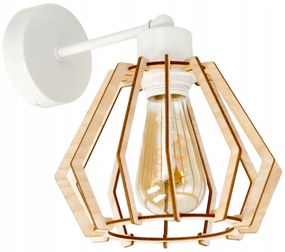 BERGE LED nástěnné svítidlo 1xE27 WOOD BRILLIANT