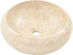 Umyvadlo 40 x 12 cm mramor krémové 142767