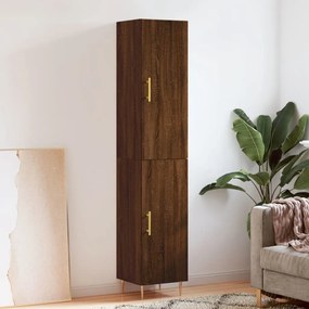 vidaXL Skříň highboard 34,5 x 34 x 180 cm kompozitní dřevo [3198778] Barva: hnědý dub