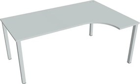 Kancelářský stůl Hobis Ergo levý UE 1800L, deskaakát, černá černá