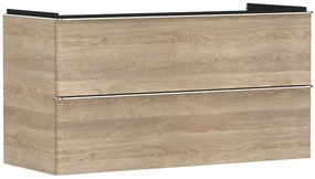 Hansgrohe Xelu Q - Umyvadlová skříňka, 63x118x50 cm, 2 zásuvky, přírodní dub/chrom 54037000